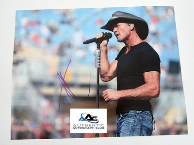 TIM MCGRAW AUTOGRAPH SIGNED 11x14 PHOTO MUSICIAN COUNTRY SINGER COA | eBay
