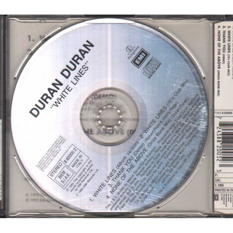 Duran CD 'Single White Lines / Emi – 8820052 New | eBay