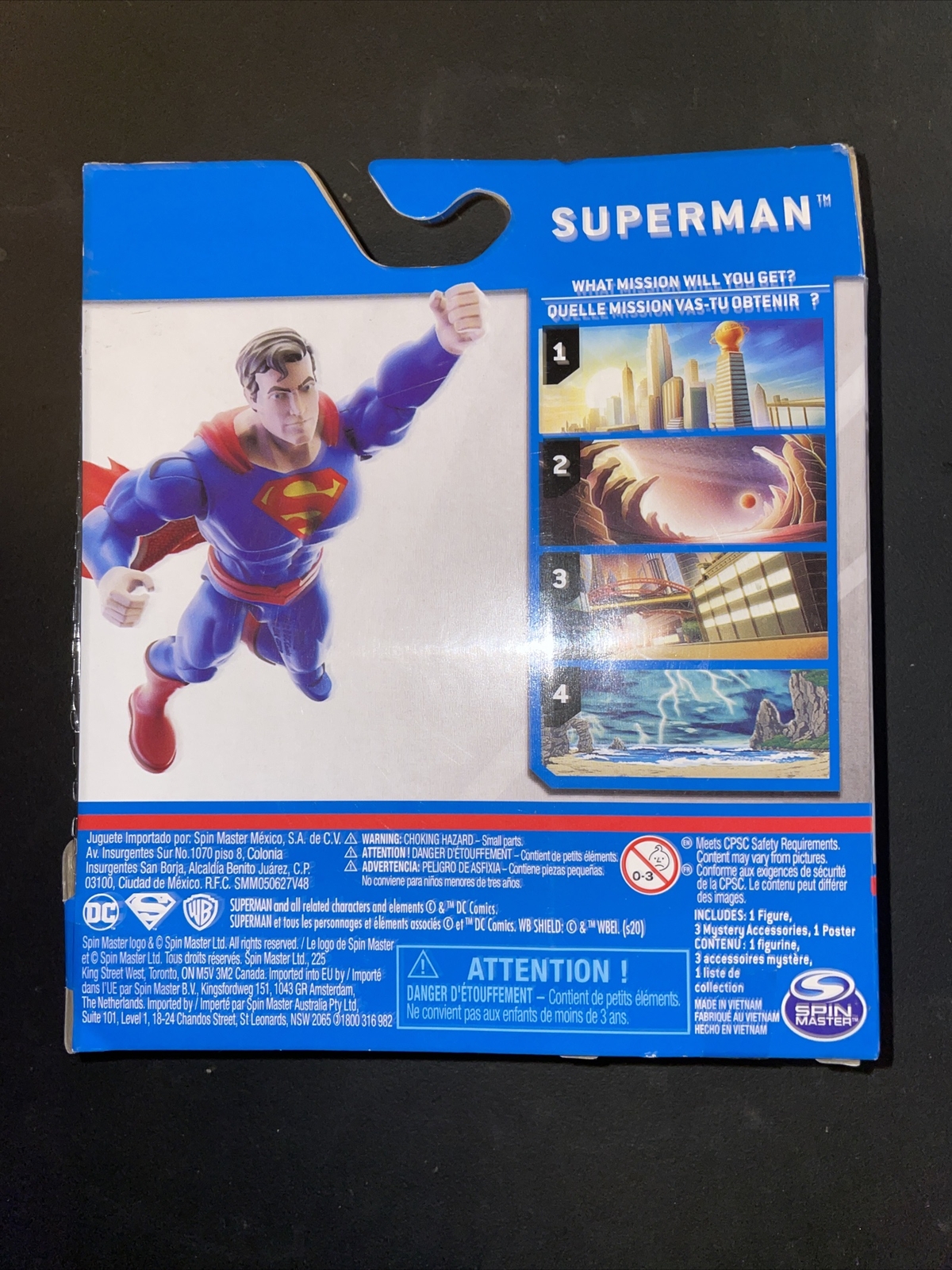 Superman 4-Inch Action Figure with 3 Mystery Accessories - Kids Paradise