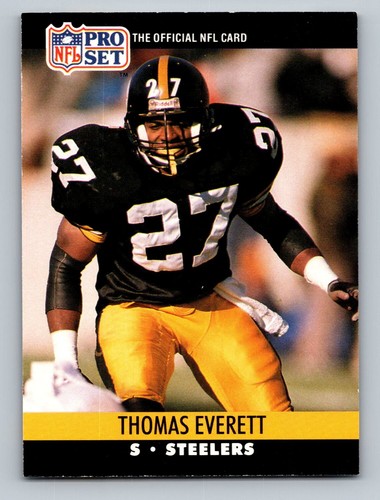 1990 Pro Set #622 Thomas Everett Pittsburgh Steelers | eBay