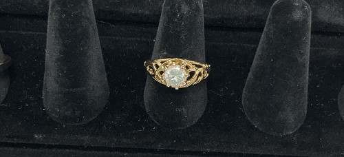 LIND 14k Gold HGE Cubic Zirconia Ring Size 8 | eBay