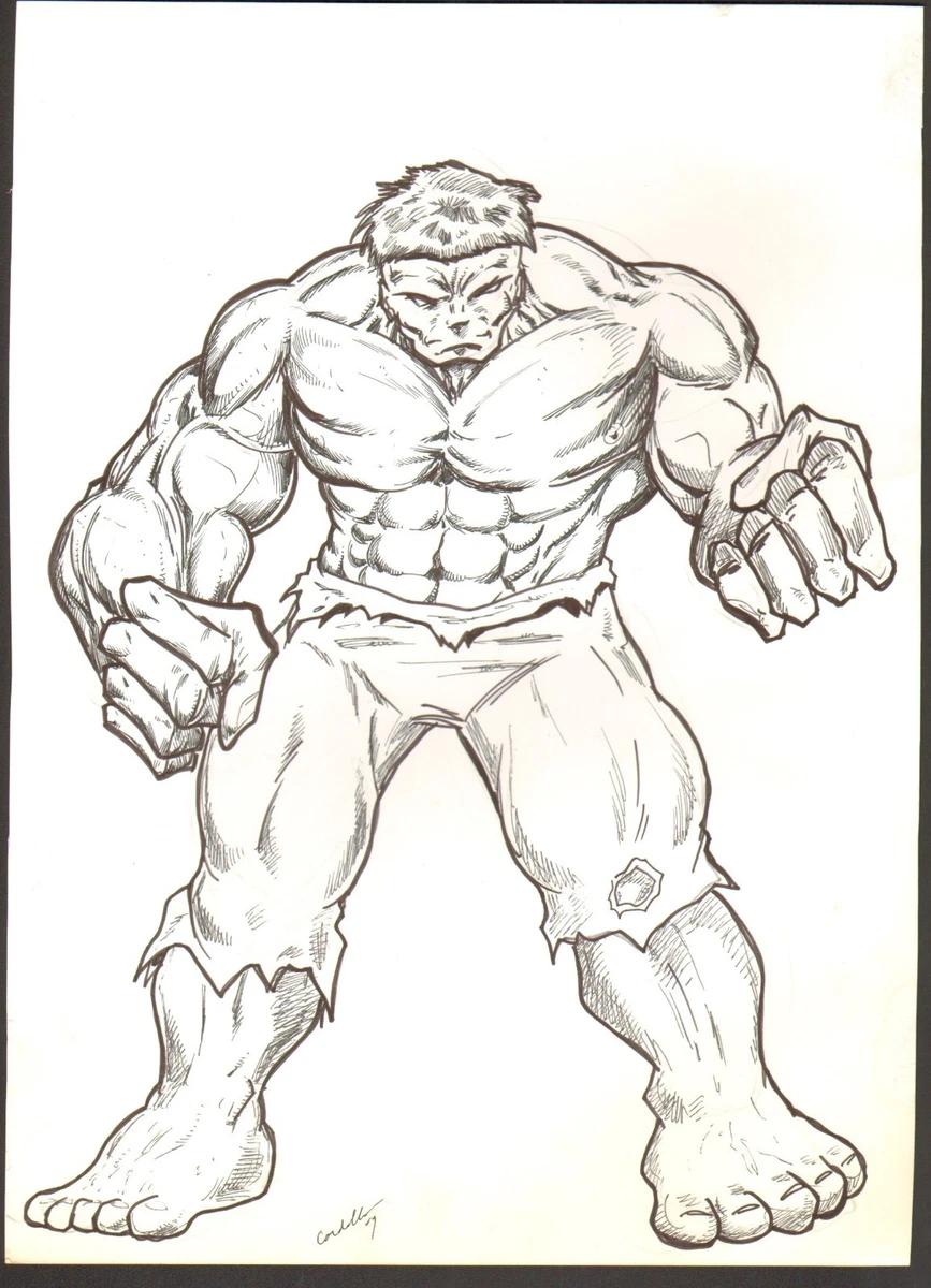 Incredible Hulk Outline
