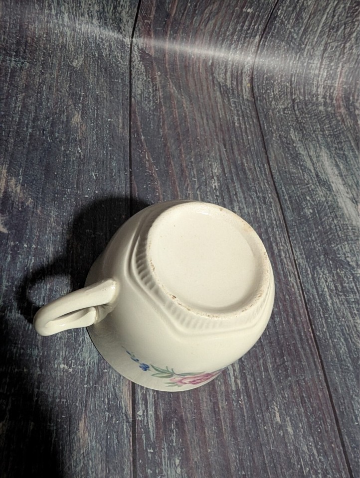 VTG Scio USA HAZEL Porcelain Scalloped Embossed Flowers Dinnerware ...