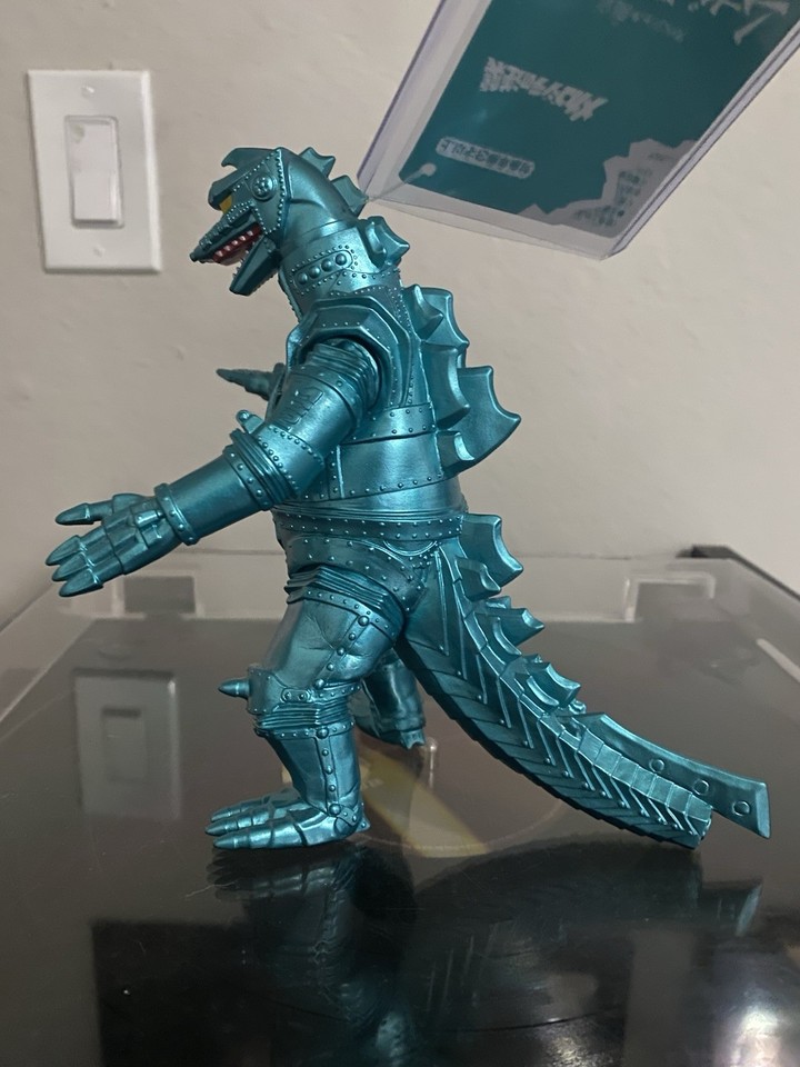2020 Bandai Movie Monster Series Metallic Green Mechagodzilla 1975 w ...