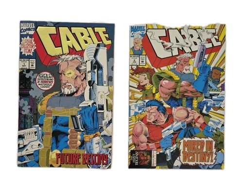 Marvel Cable #1 & #2 Set 1993 Fabian Nicieza Rob Liefeld NM Mired in ...