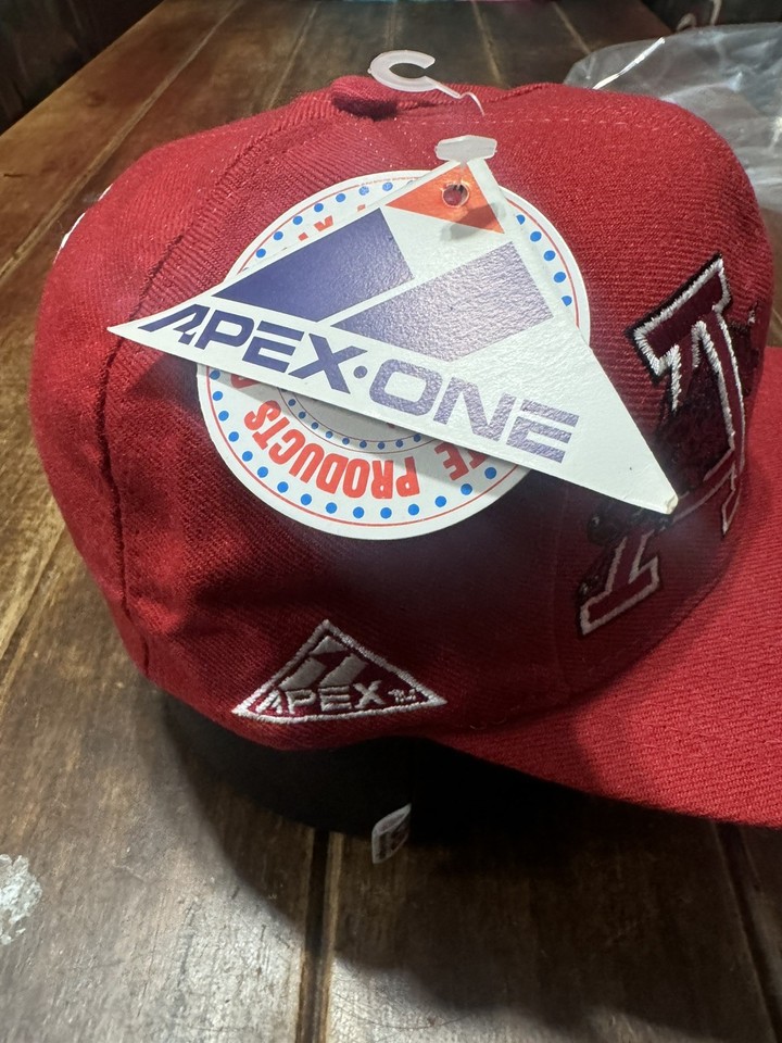 Vintage Arkansas Razorbacks Hat Mens Big Logo Wool Snapback Apex One ...
