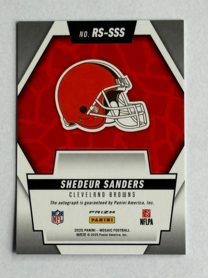 2025 Panini Mosaic - Rookie Scripts Shedeur Sanders #RS-SSS No Huddle ...