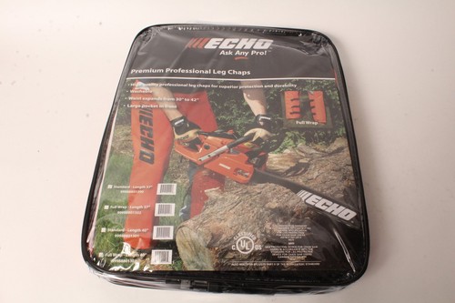 Echo 99988801300 36" Full Wrap Chainsaw Chaps 30" - 42" Adjustable ...