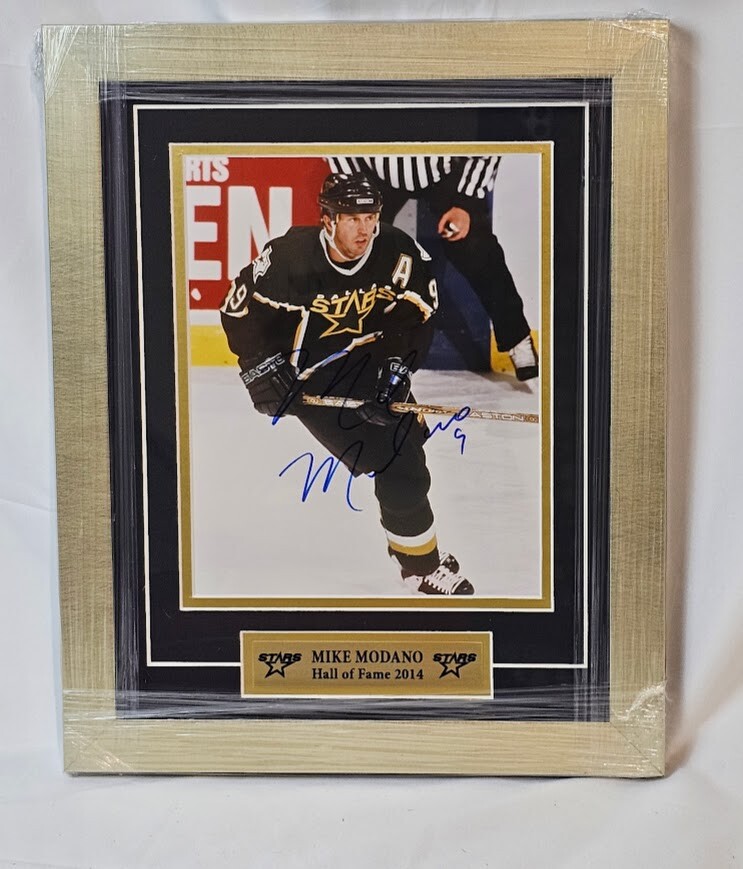 Mike Modano Signed Picture Dallas Stars Framed PSA Certified | eBay