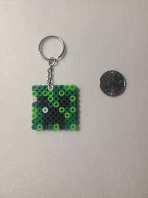 Perler Bead Keychain Creeper HOMEMADE | eBay