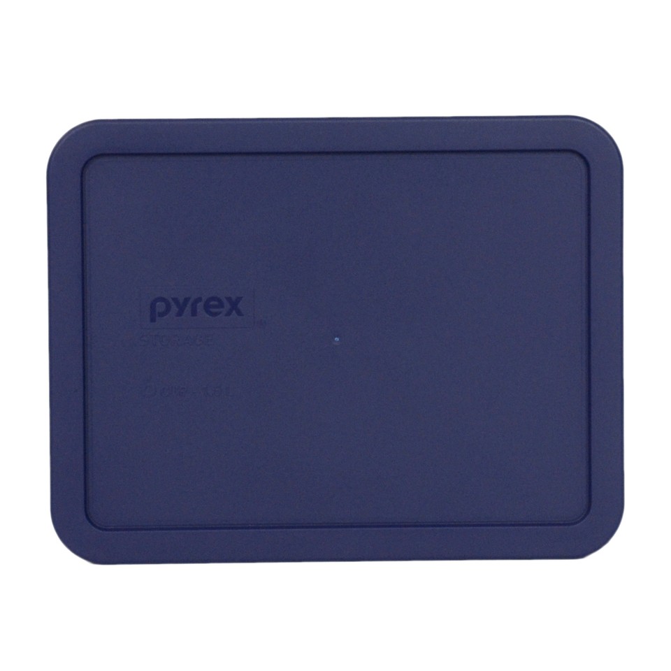 Pyrex 7211-PC Blue Rectangle Plastic Food Storage Replacement Lid (2 ...