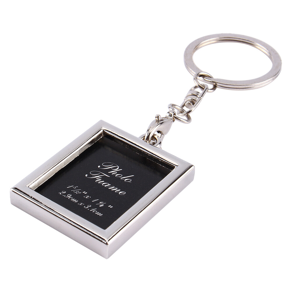 Mini Creative Metal Alloy Insert Photo Picture Frame Keyring Keychain ...