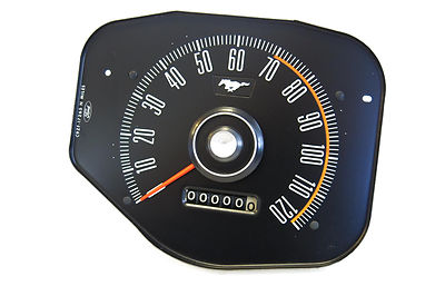 69-70 Ford Mustang 120 MPH Speedometer Gauge Standard Black C9ZF-17265 ...