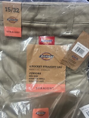 Dickies 4 Pockets (Juniors) Mid Rise Straight-Leg Pant HH874ST 15/32 ...