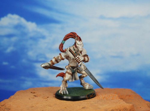 RACKHAM+CONFRONTATION+WOLFEN+ARMY+Wolf+Fighter+Painted+Figure+Model ...