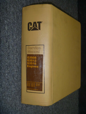 CAT Caterpillar G3508 G3512 G3516 Engines Shop Service Repair Manual ...