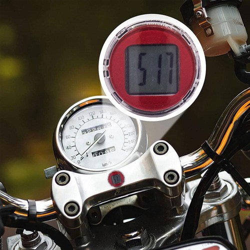 Waterproof Mini Digital Clock Motorcycle Bike Sticky Watch Display ...