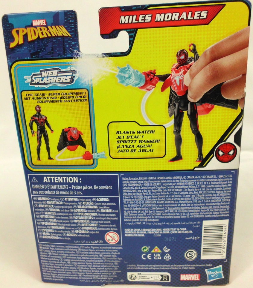 Spider Man Marvel Epic Hero Series Miles Morales Web Splashers Action ...