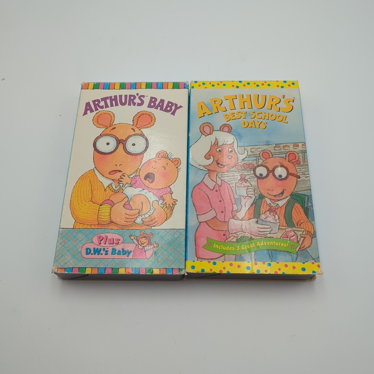 Lot Of 2 Arthur VHS Animated Video Arthur's Baby & Best Day At School ...