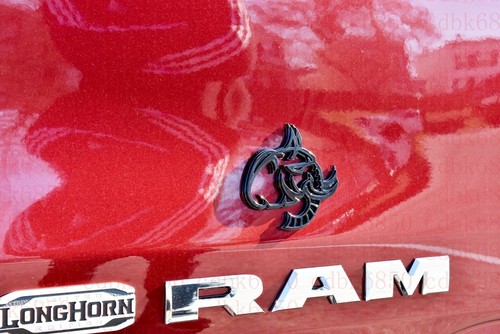 2x Elephant Hellephant Badge Emblem Matte Black for RAM F150 Charger ...