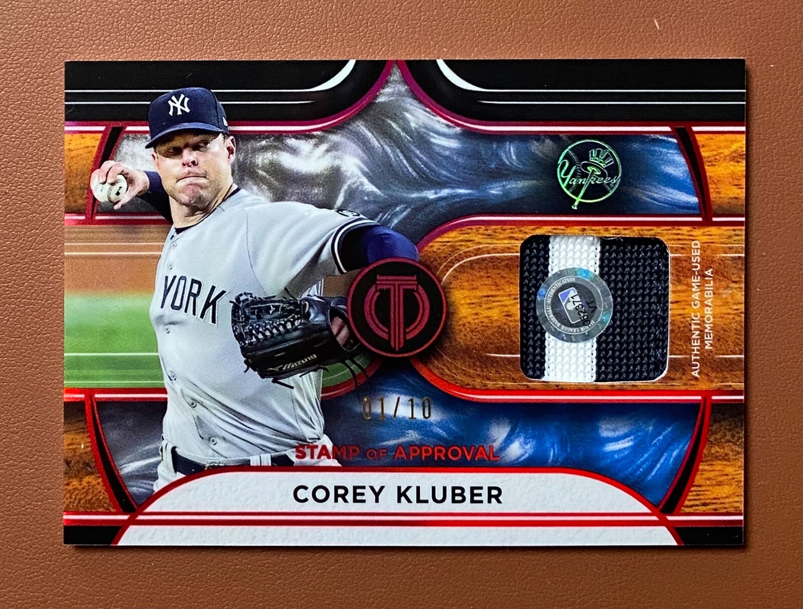 2022 Topps Tribute Corey Kluber Stamp Of Approval Jersey Patch Relic ...