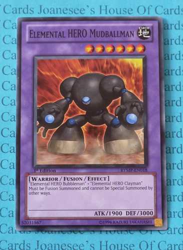 RYMP-EN018 Elemental HERO Mudballman Yu-Gi-Oh Card 1st Edition New | eBay