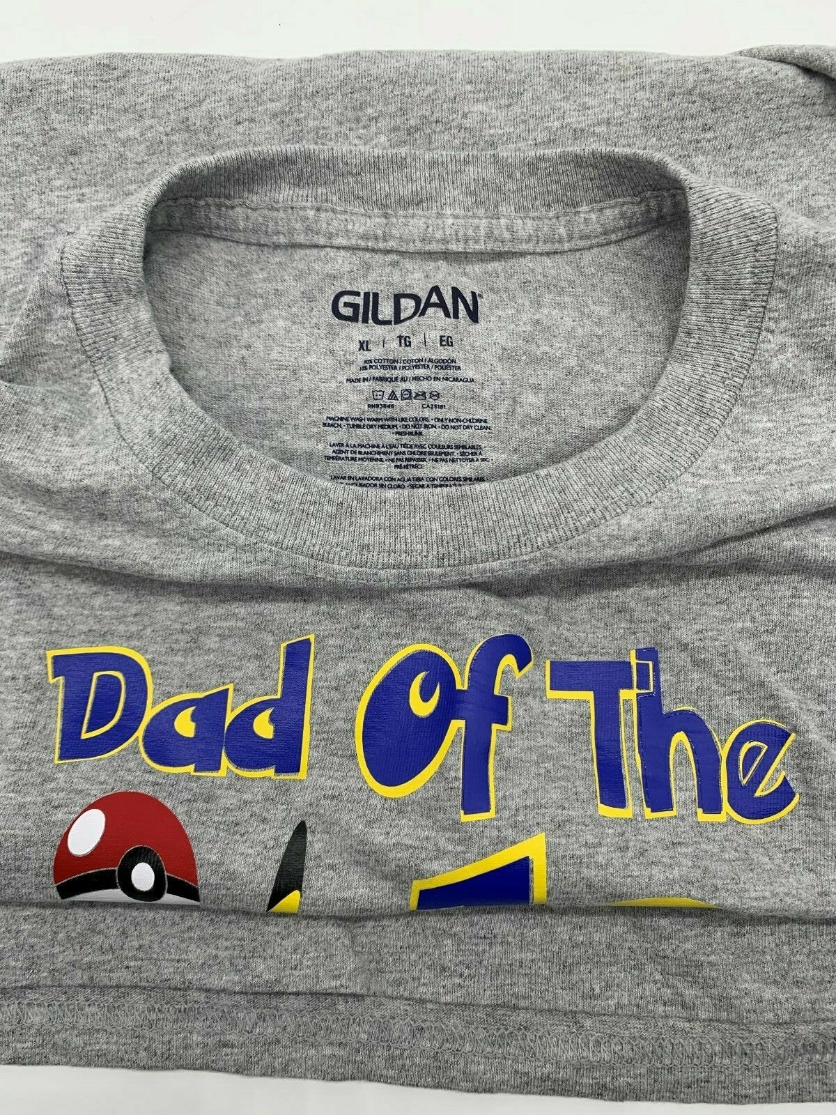 Pokemon T-Shirt "Dad of the Birthday Boys" All Graphi… - Gem