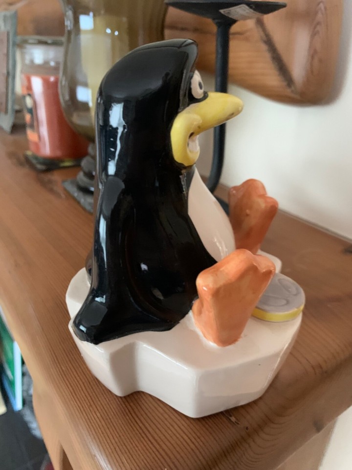 Pedro penguin creature comforts Aardman ceramic money box Ceramic | eBay UK