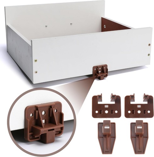 10PCS Drawer Slide Track Guide Glide for Center Mount Drawer for ...