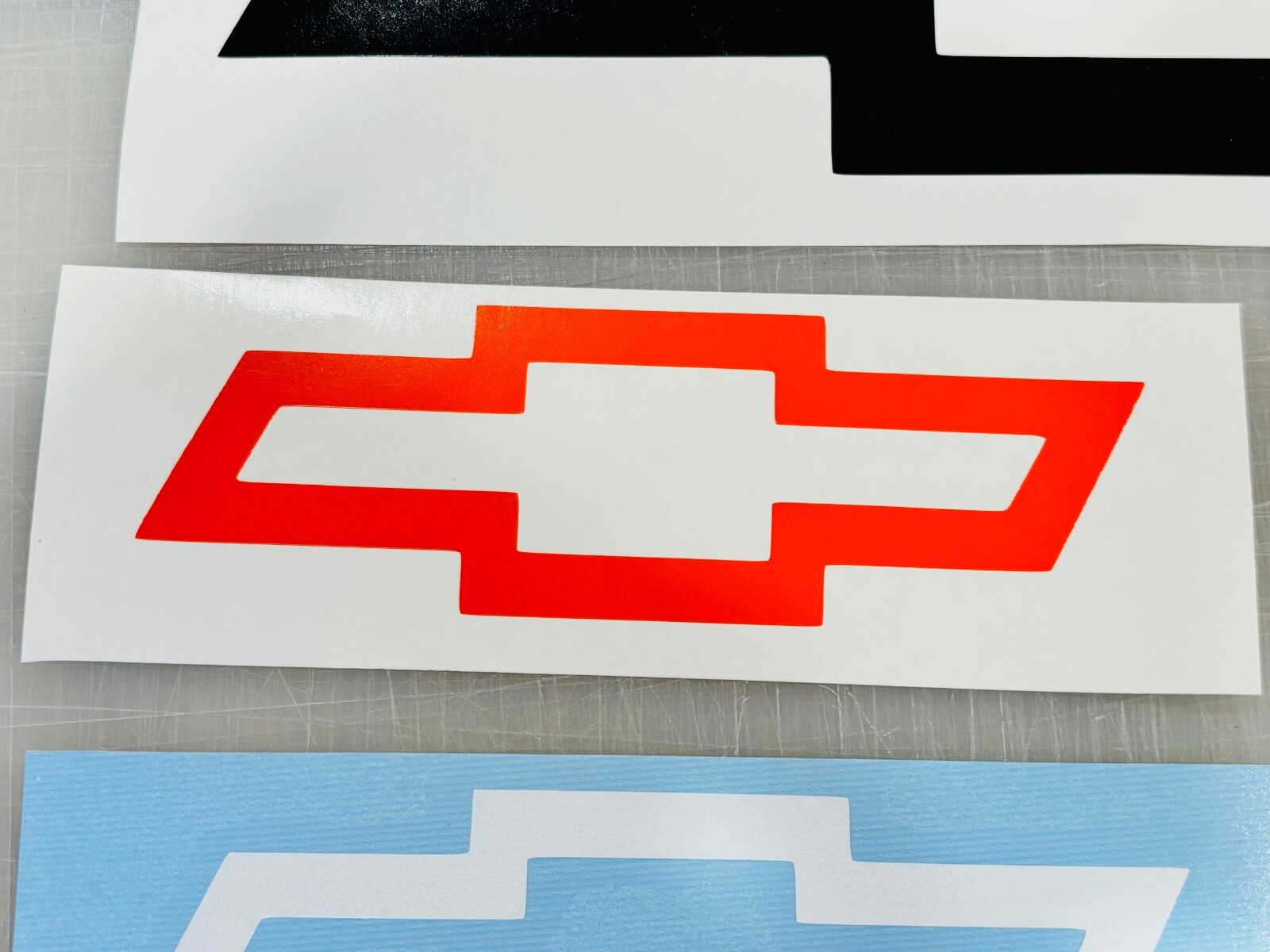 ONE Chevy Bowtie Vinyl Decal MANY Large Sizes & Colors FREE Shipping ...