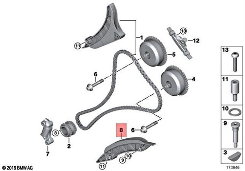 Genuine BMW E70 E70N E71 E72 F01 F02 F03 F03N F04 Guide rail OEM ...