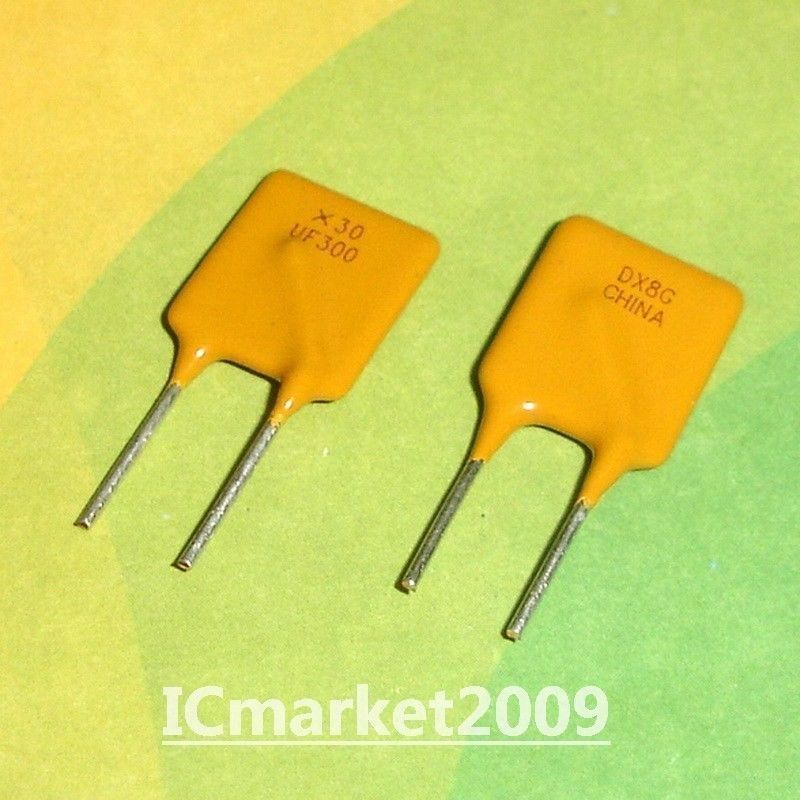 20 PCS 30V 3A DIP-2 RUEF300 UF300 PolySwitch Resettable Fuse PPTC PTC 3 ...