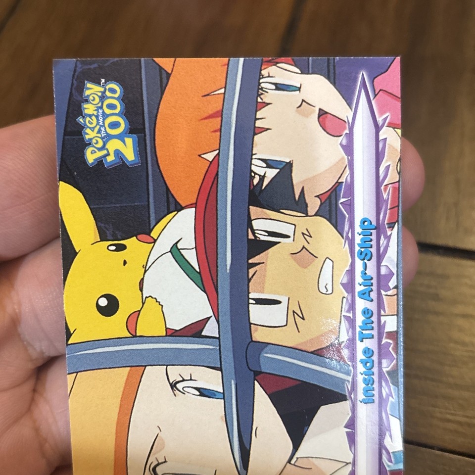 2000 Topps Pokemon the Movie #36 Inside the Air-Ship Blue Logo 1st TCG ...