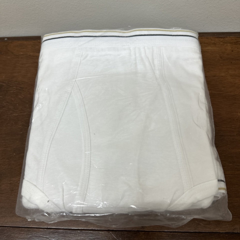 Vtg 6 pack Stafford JCPenney Full Cut Cotton Underwear Briefs Size 40 ...