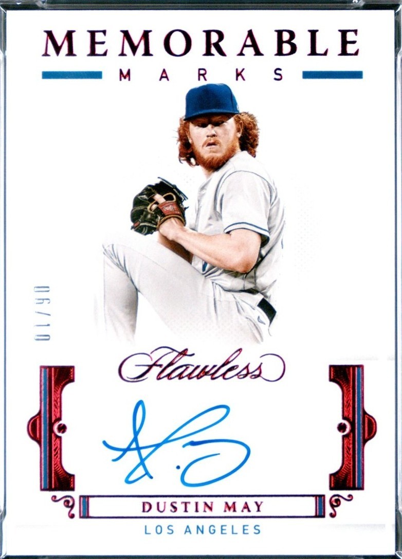 2021 Panini Flawless - Memorable Marks Dustin May #MM-DU Ruby /10 (AU ...