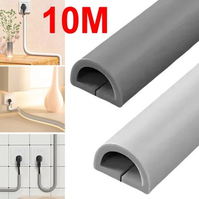10M D-Line TV Electrical Cable Wire Tidy Plastic Cover Wire Hide ...