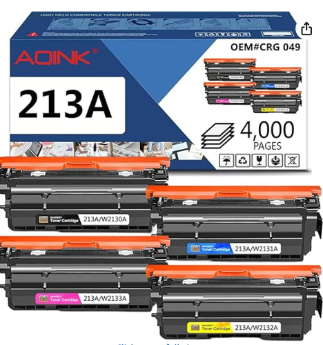 AOINK - 213A Toner Cartridge Replacement for HP 213A W2130A W2131A ...
