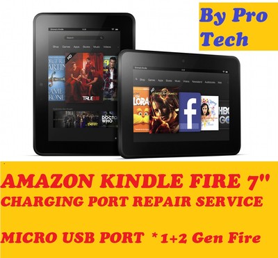 AMAZON KINDLE FIRE 7" CHARGING REPAIR SERVICE FOR MICRO USB PORT *1+2 ...