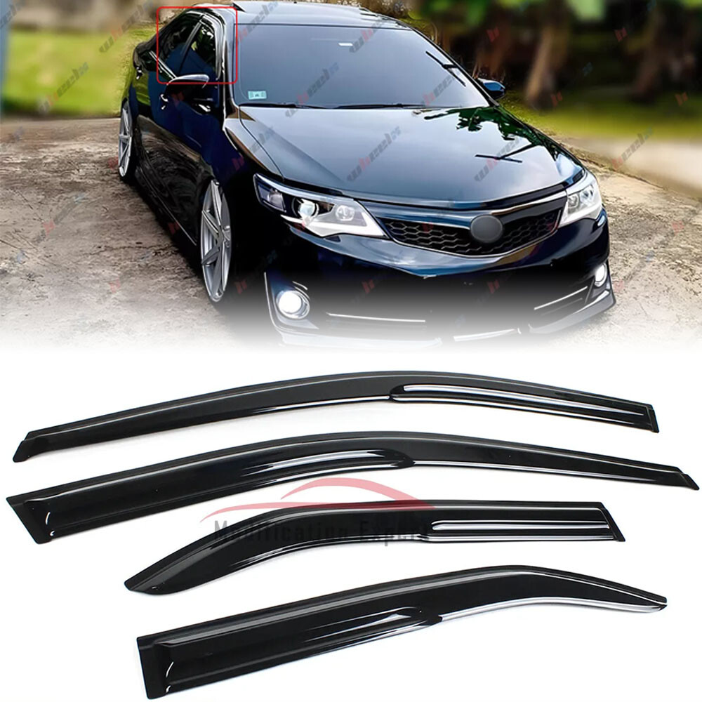 For 2012-2017 Toyota Camry JDM 3D Wavy Mugen Style Window Visor Sun ...