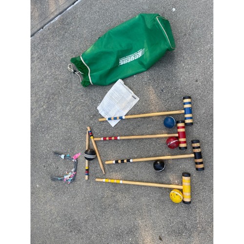 Vintage Regent Croquet Set for 4 players Family Lawn Game Mallets Balls ...