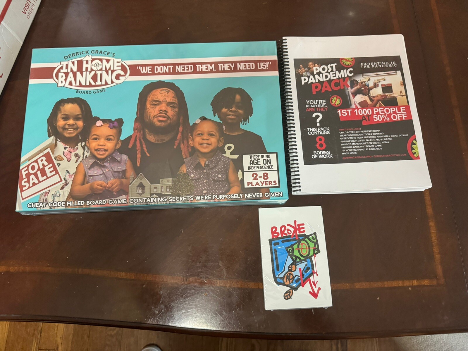 Derrick Grace's In Home Banking Board Game Edition 1-Post Pandemic Pack And Card | eBay