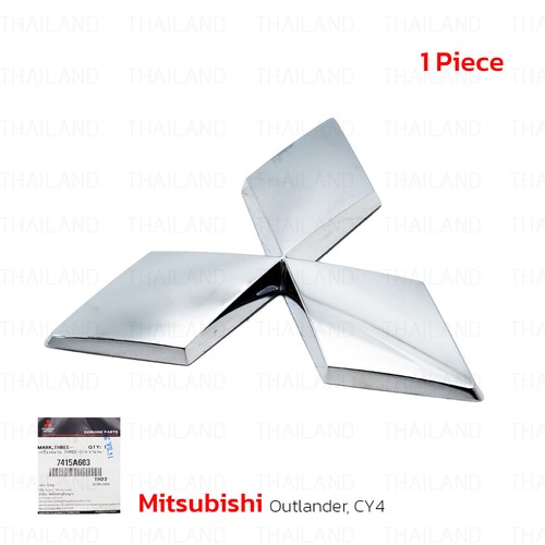 Front Grille 3 Diamond Emblem Fits Mitsubishi Lancer EX Outlander 2007 ...