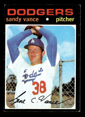 Sandy Vance 1971 Topps #34 Los Angeles Dodgers Very Good | eBay