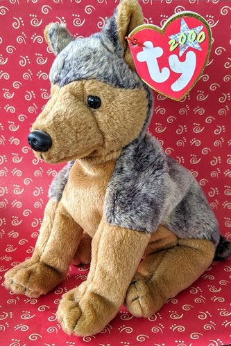 Ty Beanie Babies Beanbag Plush Dog ~ Sarge German Shepherd ~ 2000 ~ EUC ...