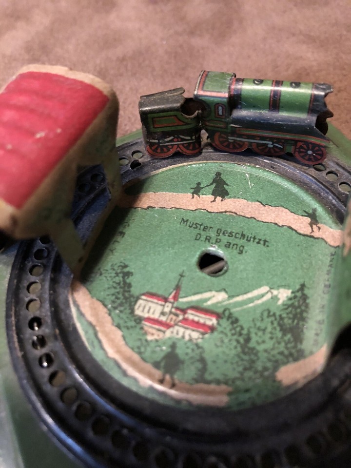 antique german hand crank tin toy train | eBay