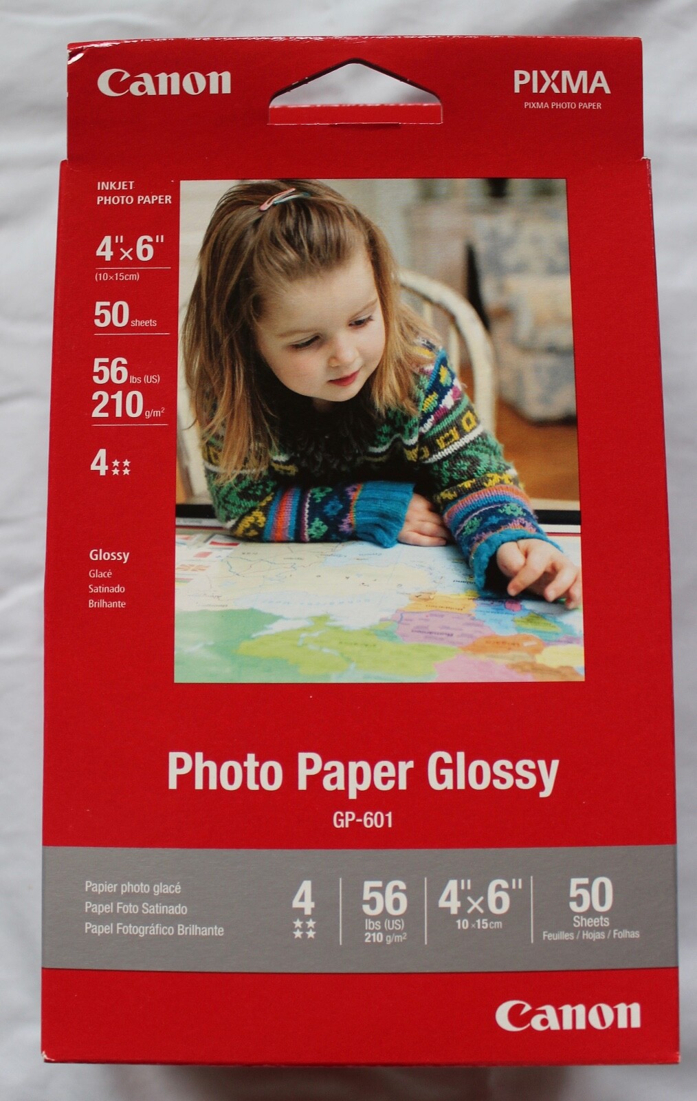 Canon Photo Paper Glossy GP-601 4"X6" OPEN BOX 50 Sheets | eBay