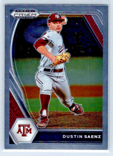 2021 Prizm Draft Picks Baseball - Dustin Saenz - Texas A&M Aggies - # ...