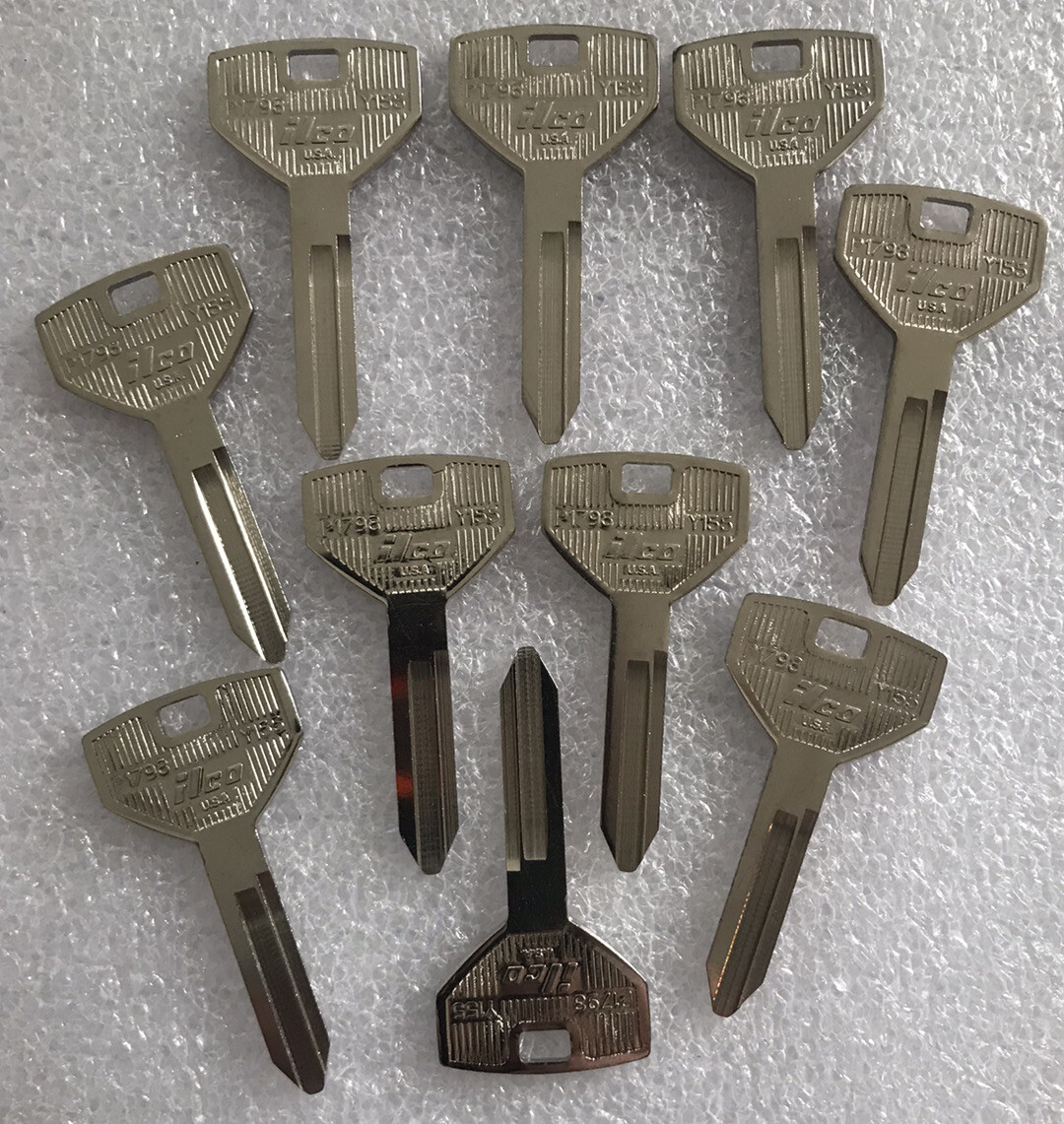 ilco brand P1793 Y155 key blanks set of 10 locksmith [x] | eBay