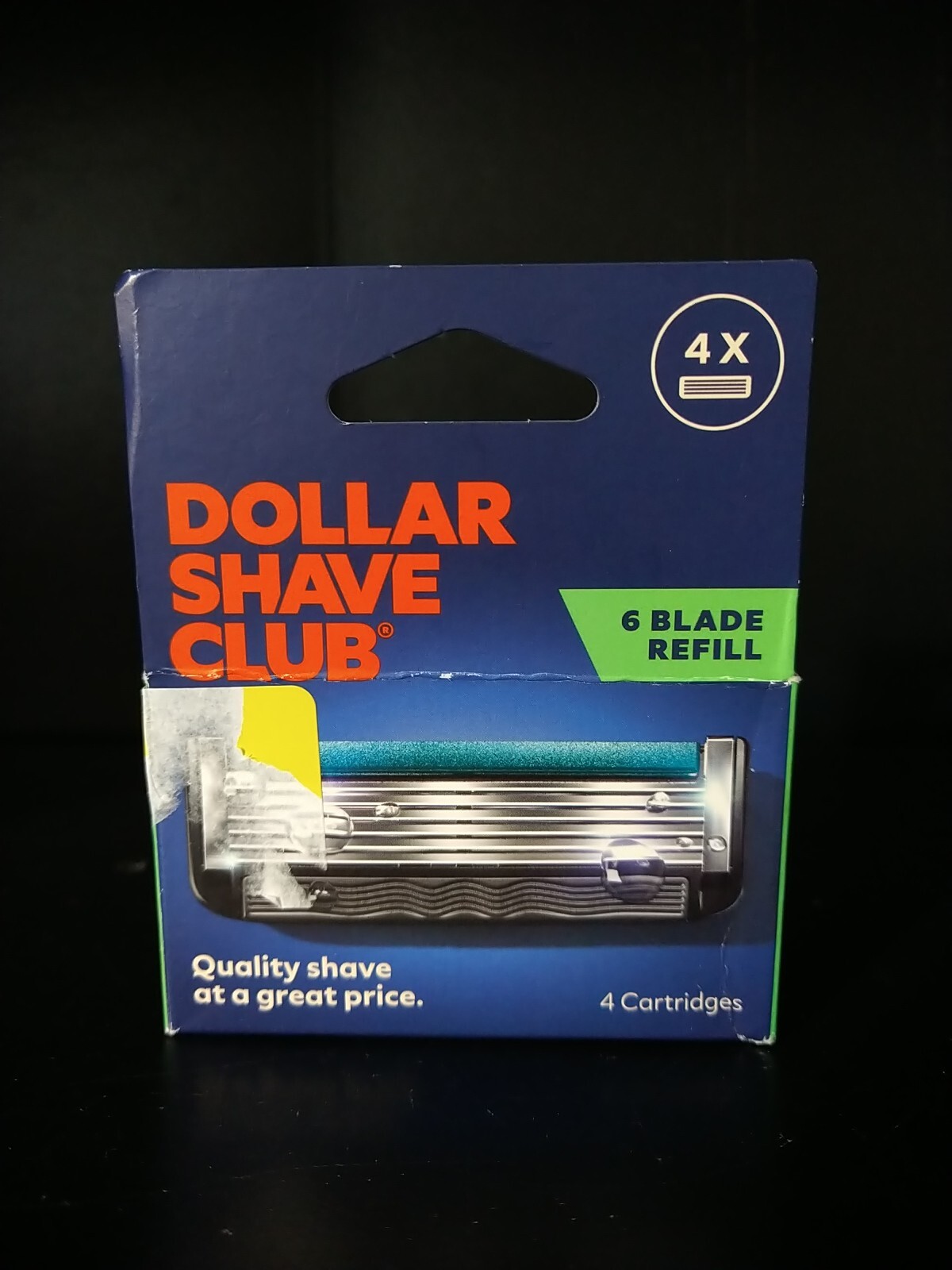 Dollar Shave Club 6 Blade Razor Refill Cartridges, 4 Cartridges, | eBay