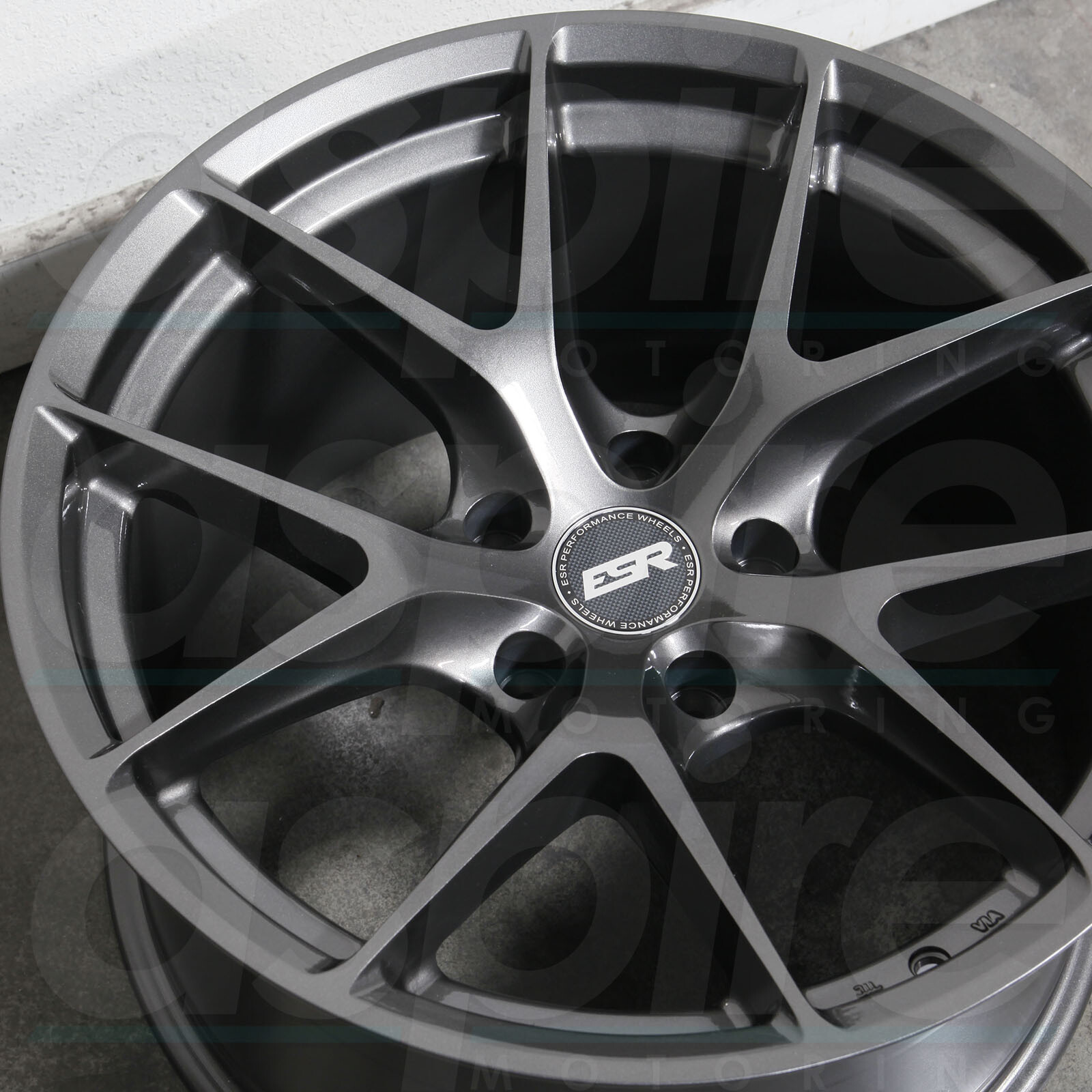 4-New 18" ESR RF02 RF2 Wheels 18x10.5 5x114.3 22 Gun Metal Graphite ...